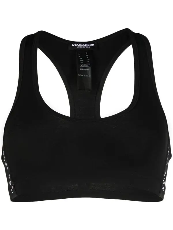 Dsquared2 Logo-print Sports-bra - Black