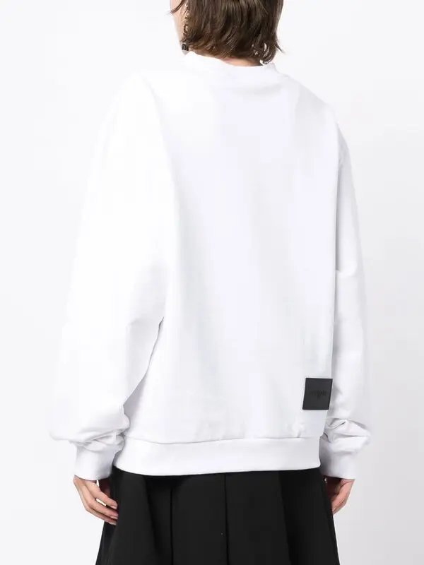 We11Done Logo-print Cotton Hoodie - White