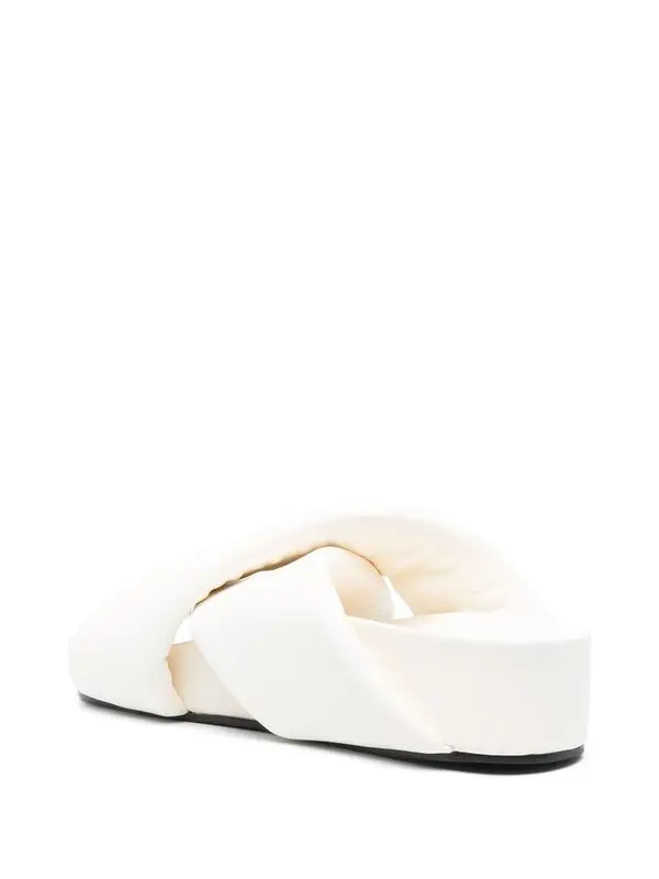 JIL SANDER Cross-strap Flat Sandals
