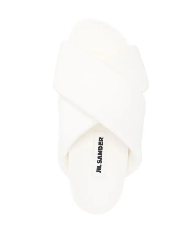 JIL SANDER Cross-strap Flat Sandals