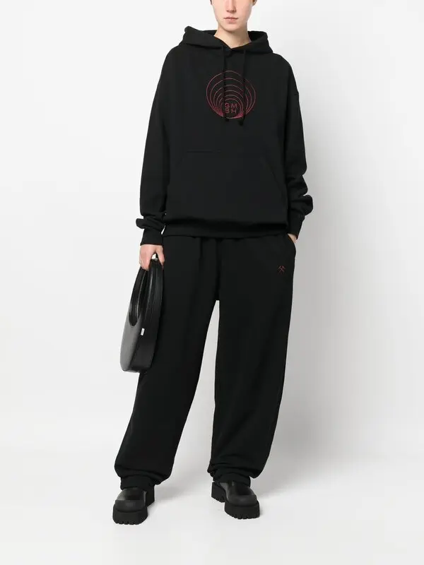 GMBH Embroidered-logo Detail Hoodie - Black