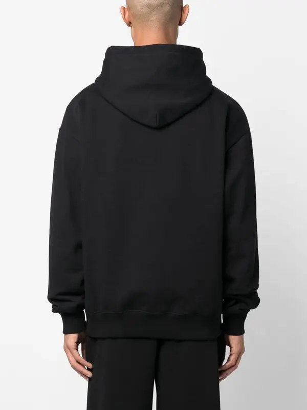 GMBH Embroidered-logo Detail Hoodie - Black