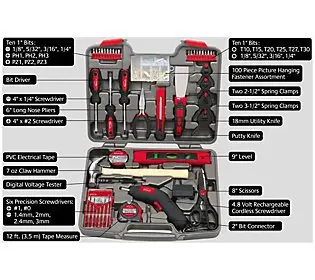 APOLLO 144-piece Tool Kit With 4.8v Screw Driver Dt842