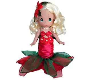 THE DOLL MAKER Christmas Mermaid 9' Doll - One-color