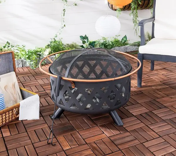 SAFAVIEH Bryce Round Fire Pit By