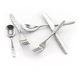 MEGACHEF La Vague 20-piece Flatware Utensil Set In Silver