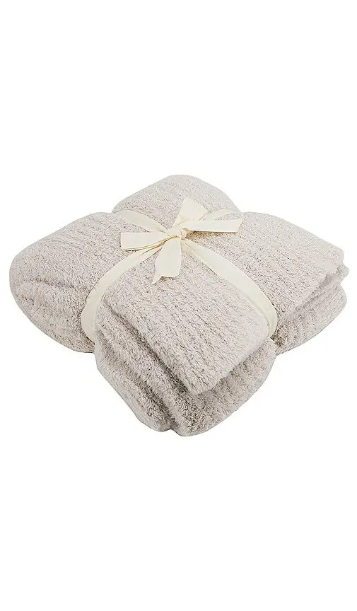 Barefoot Dreams Cozychic Ribbed Throw In Cream - Almond