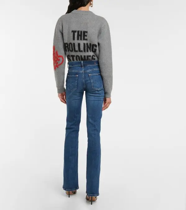 7 For All Mankind Mid-rise Bootcut Jeans - Blue