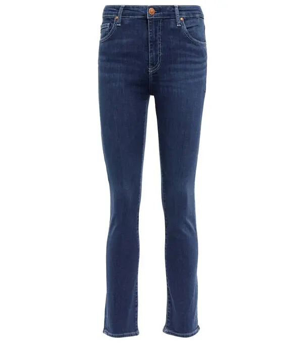 Ag Mari High-rise Slim Jeans - Blue