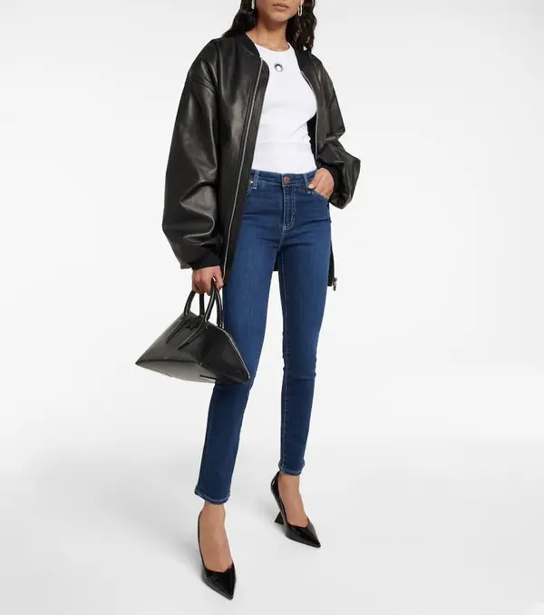 Ag Mari High-rise Slim Jeans - Blue