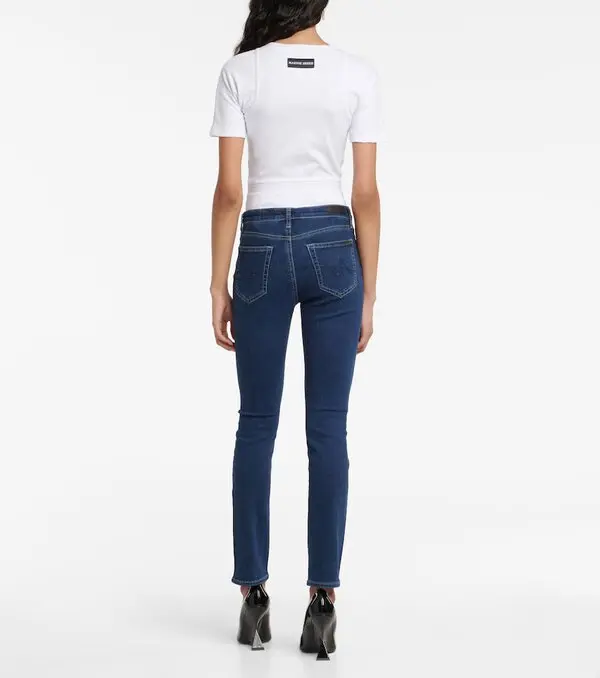 Ag Mari High-rise Slim Jeans - Blue