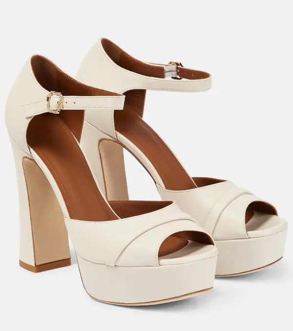 MALONE SOULIERS Yuri 125 Platform Sandals - Beige