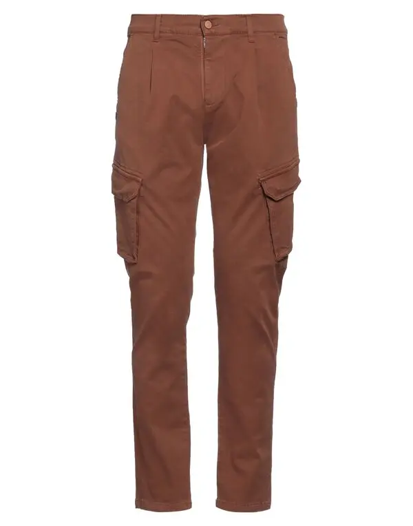 DANIELE ALESSANDRINI Cotton-blend Cargo Pants - Brown
