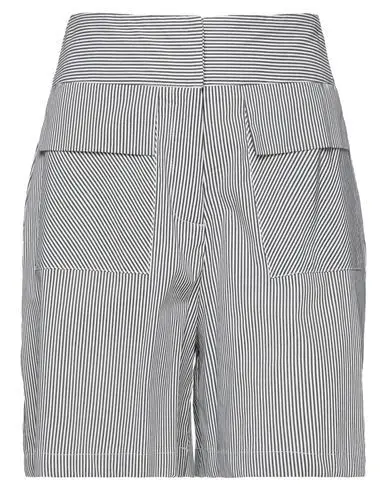 MARC ELLIS Striped High-waisted Shorts - Grey