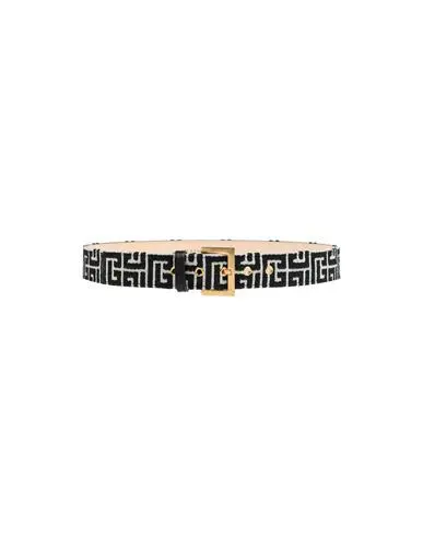 Balmain Patterned Belt - Black
