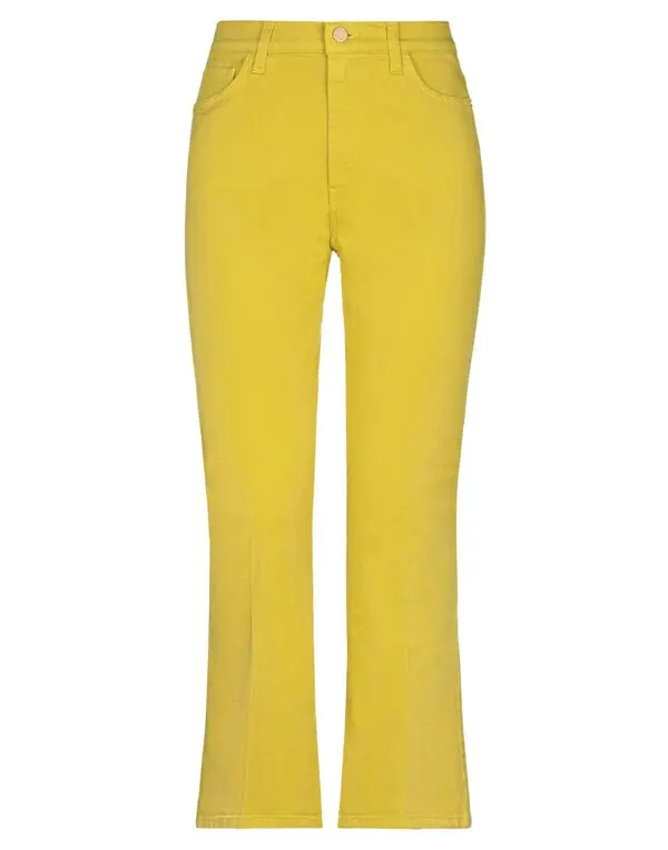 MANILA GRACE Boot-cut Jeans With Five Pockets - Yellow