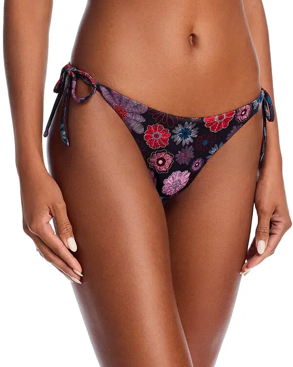 Peixoto Tonie Bikini Bottom - Black Botanical