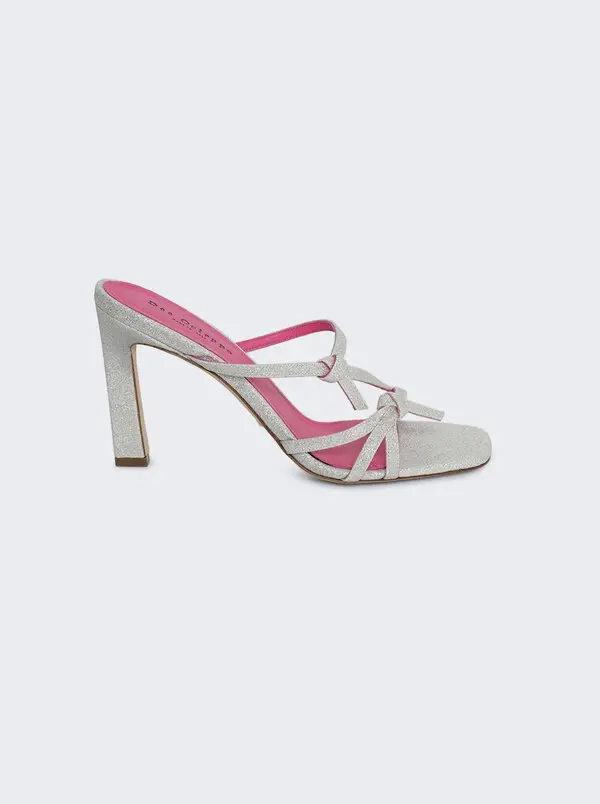 Dee Ocleppo Britney Heeled Sandal - Platinum Silver