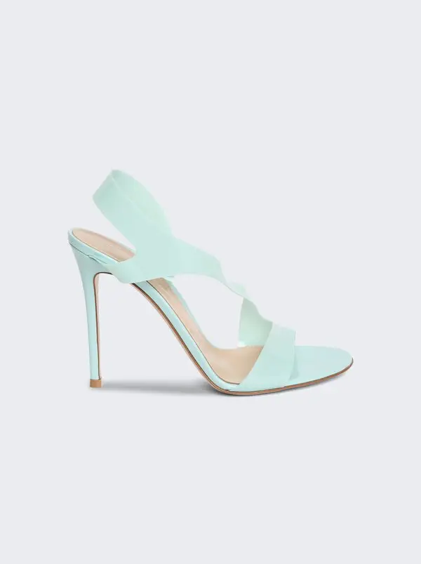 GIANVITO ROSSI Glass Heeled Sandals - Bora Bora