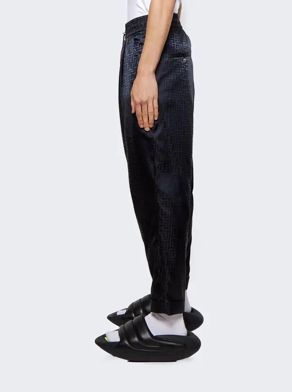 Balmain Monogram Nylon Tapered Pants