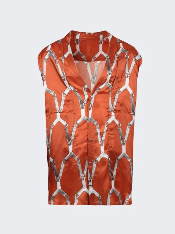 Rick Owens Jumbo Cut Out Overshirt - Orange