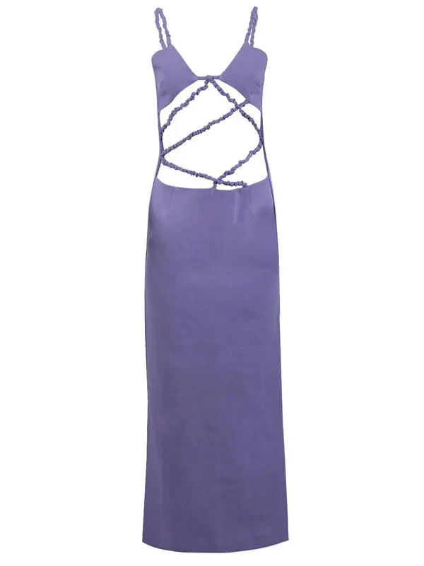 Christopher Esber Lattice Bra Dress - Lilac