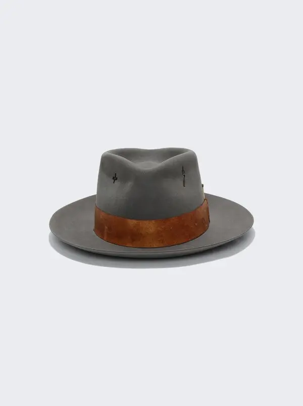 Nick Fouquet Olive Branch Fedora - Slate