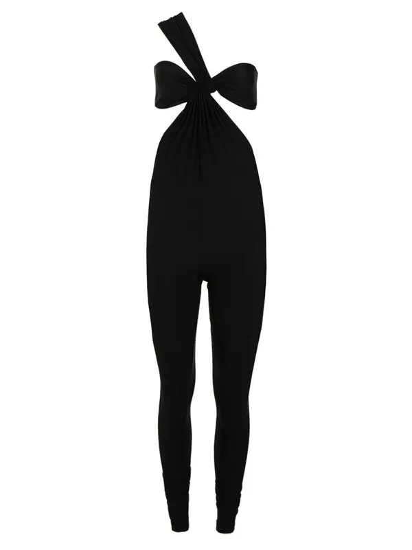 Saint Laurent One-shoulder Catsuit - Black