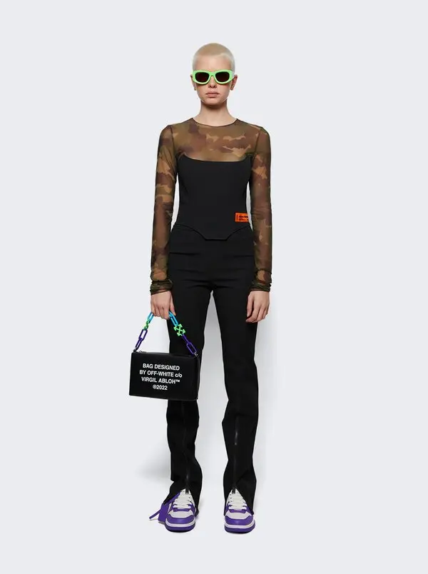 Heron Preston Gabardine Stretch Zip Trousers
