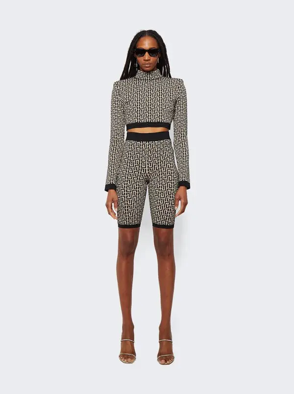 Balmain Monogram Cyclist Shorts