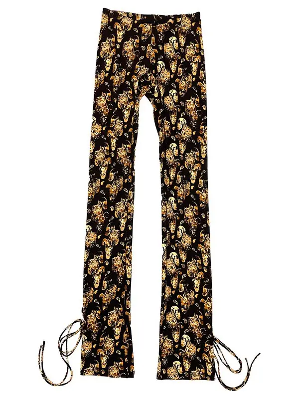 KNWLS Perse Paisley Print Trousers - Yellow And Black