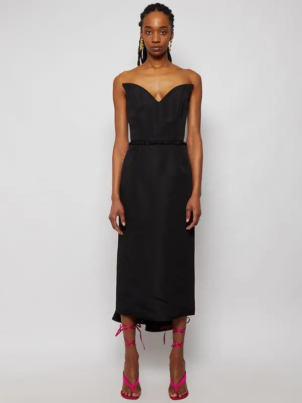 MARKARIAN Lottie Strapless Midi Dress
