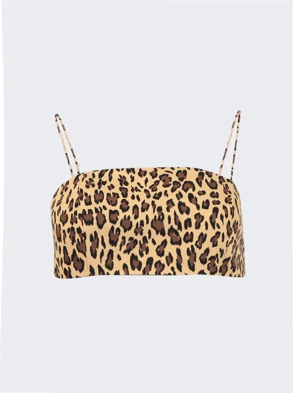 Adam Lippes Printed Bandeau - Multicolor Natural