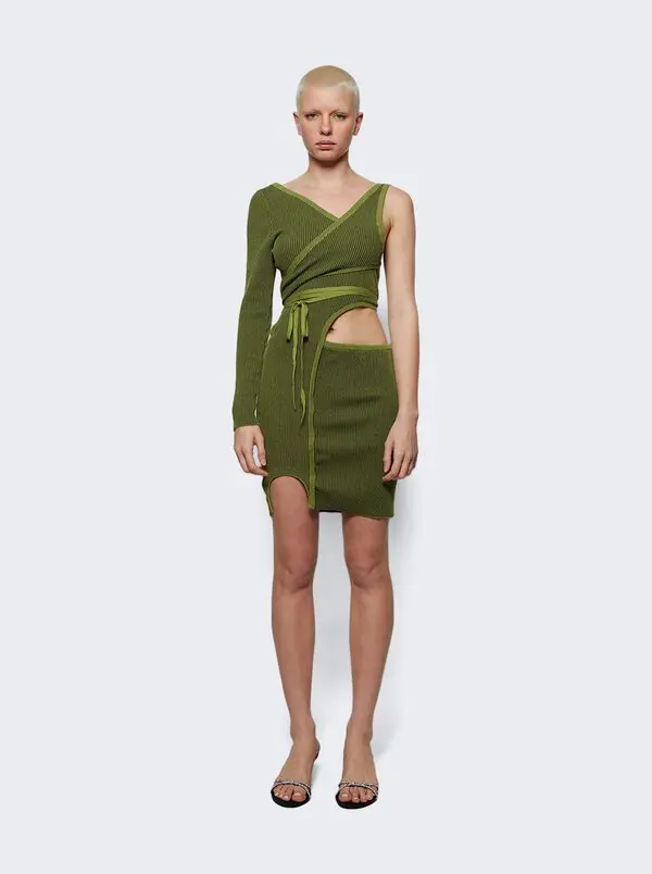 ESTER MANAS Short Asymmetric Wrap Knit