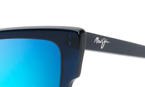 Maui Jim Kou Cat Eye Sunglasses - Navy Blue