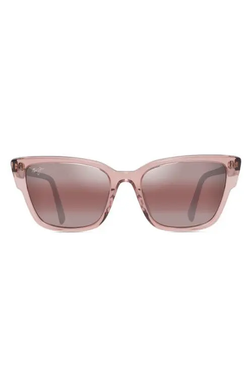 Maui Jim Kou Cat Eye Sunglasses - Translucent Pink