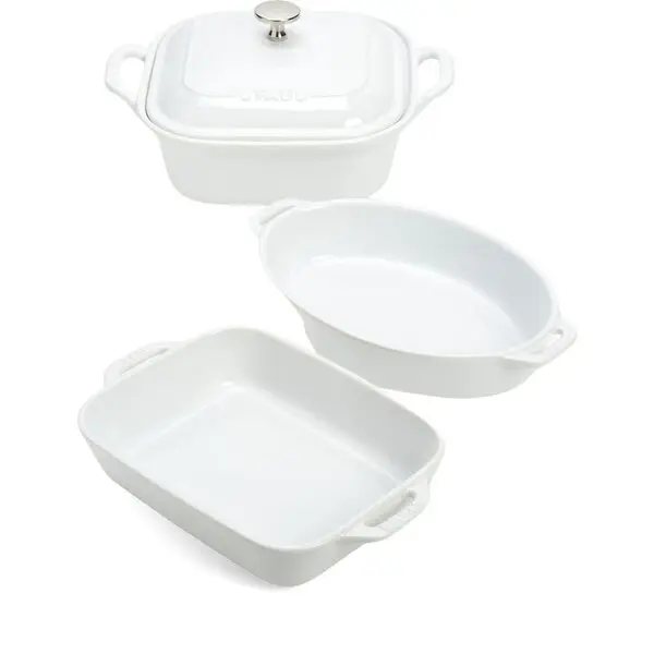 STAUB 4-piece Ceramic Baking Dish Set - White