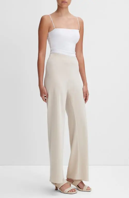 Vince Colette High-waist Crepe Bias Pants - Shell