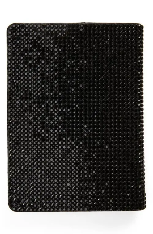 Judith Leiber Traveler Crystal Beaded Passport Holder - Jet