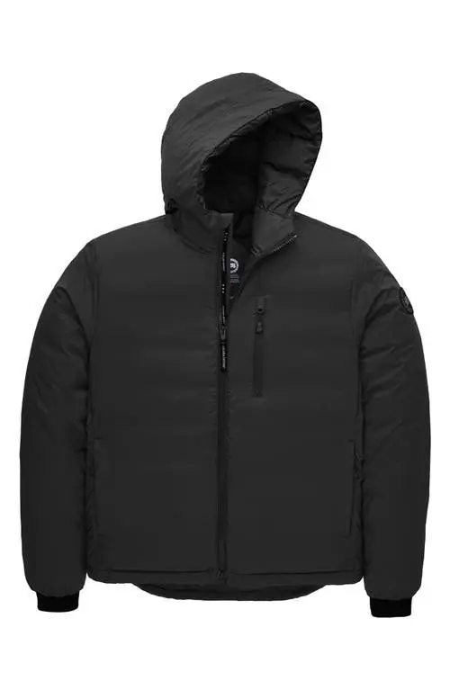 Canada Goose Lodge Packable Down Hooded Jacket - Black