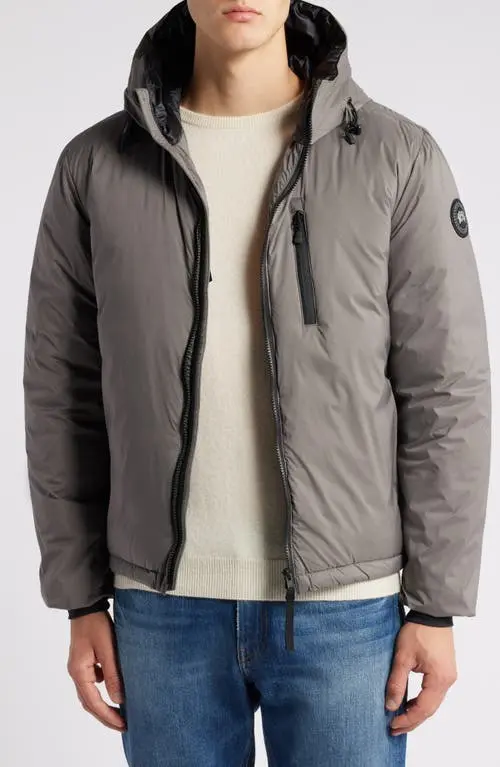 Canada Goose Lodge Packable Down Hooded Jacket - Coastal Grey-gris Ctier