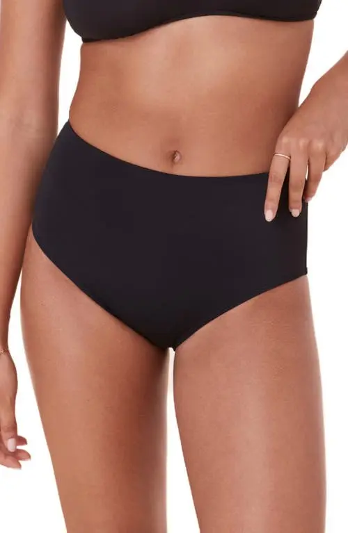ANDIE High Waisted Bikini Bottoms - Black