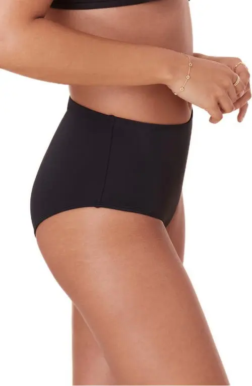 ANDIE High Waisted Bikini Bottoms - Black