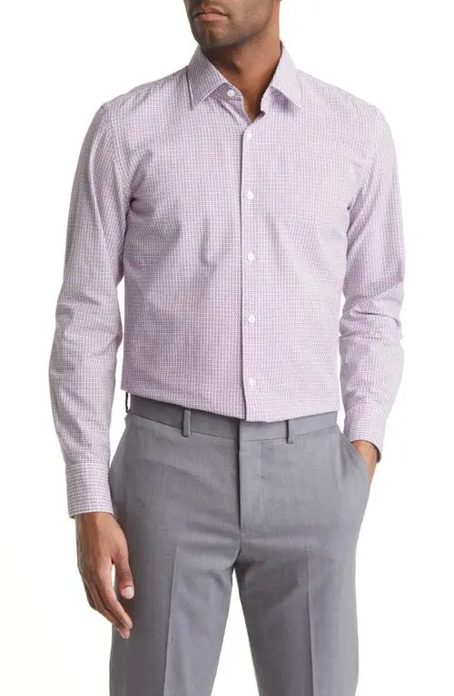 BOSS Hal Kent Button-up Shirt - Lavender
