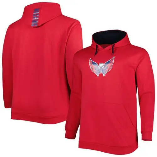 Profile Washington Capitals Big & Tall Fleece Pullover Hoodie