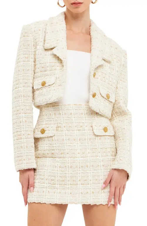 Endless Rose Tweed Jacket - Ivory