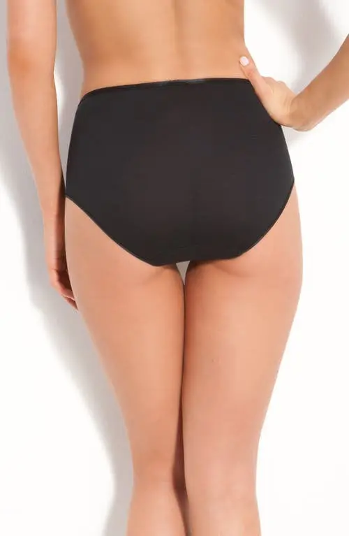 Hanro Cotton Seamless Full Briefs - Black