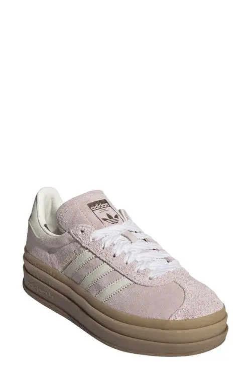 Adidas Gazelle Bold Platform Sneakers - Sandy Pink/white/copper