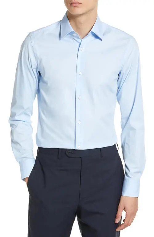 BOSS Hank Slim Fit Dress Shirt - Lt Past/bu