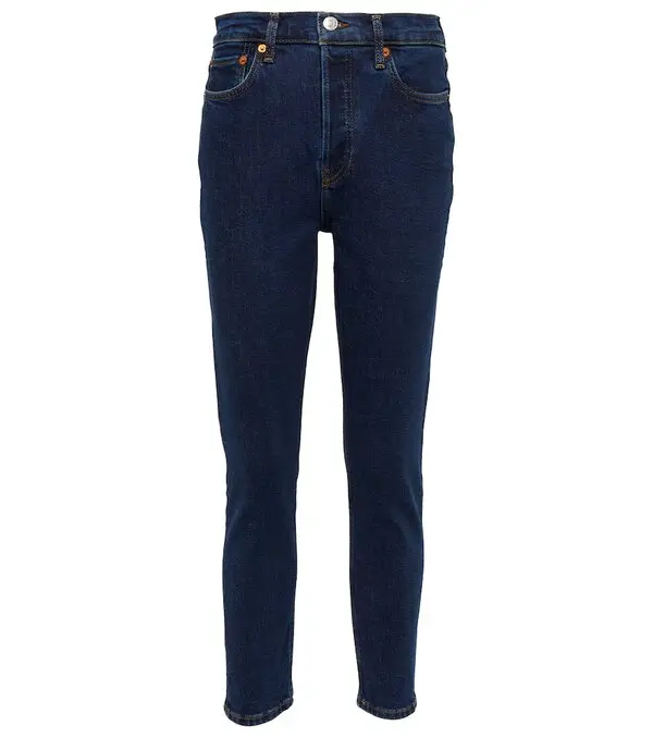 RE/DONE 90s High-rise Cropped Skinny Jeans